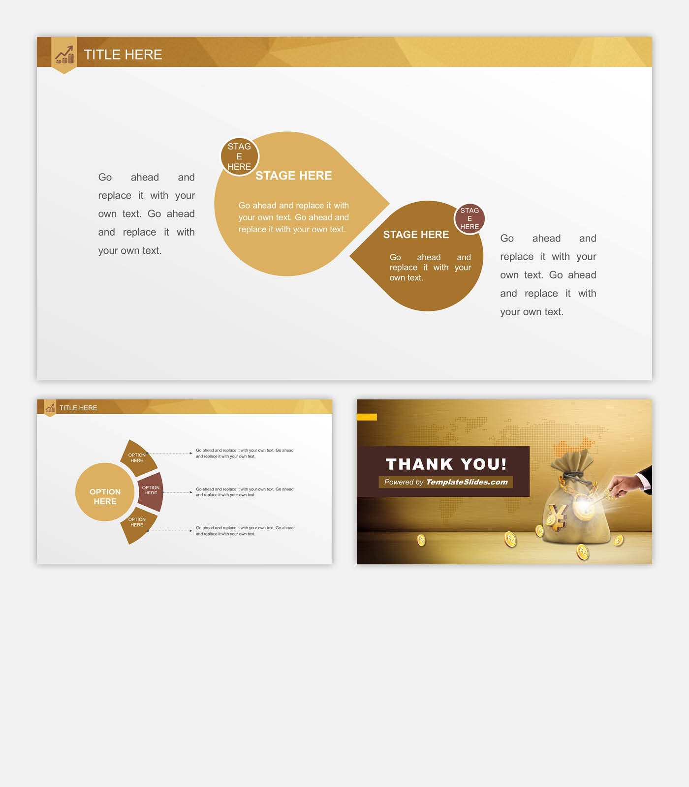 Gold and Money Finance Powerpoint Template, Gold Presentation Slides - Etsy
