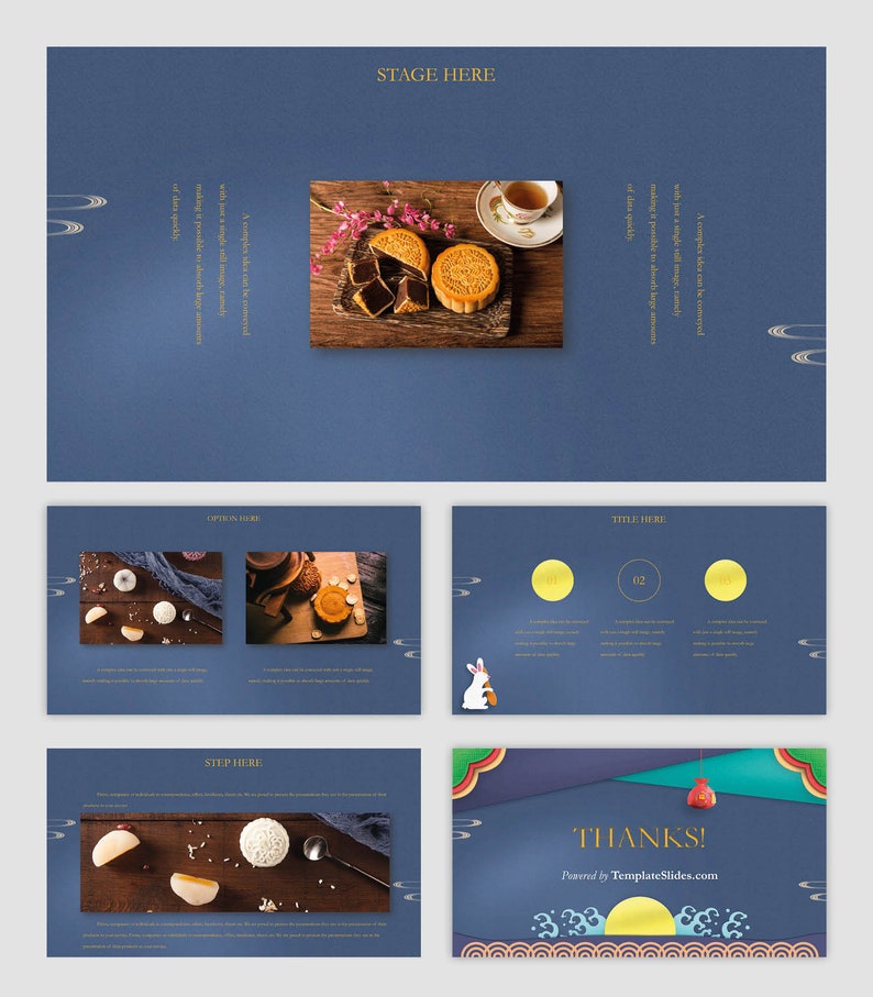 Cake Shop Coffee Powerpoint Template | Etsy