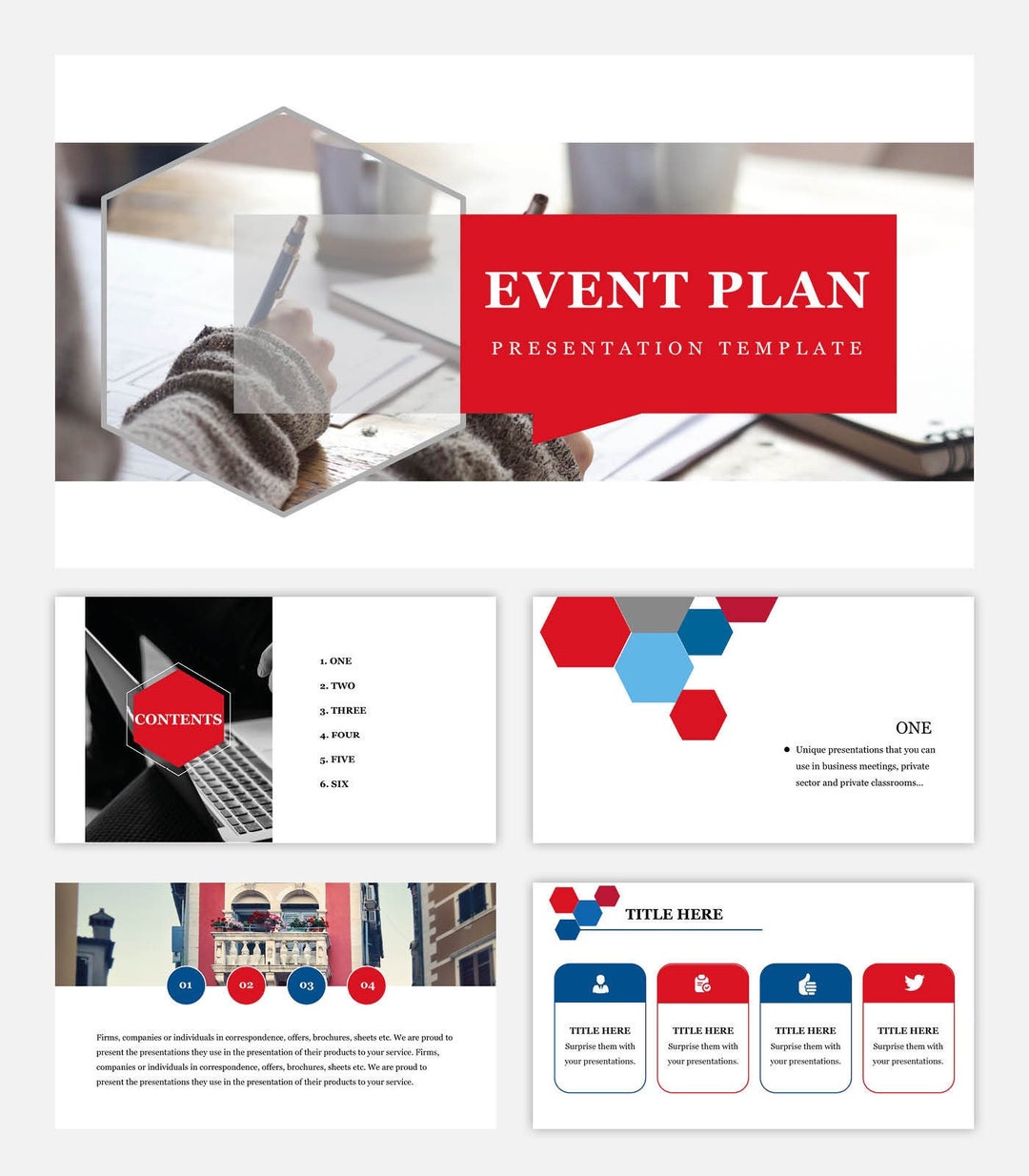 Event Plan Presentation Template, Keynote Templates & Google Slides - Etsy