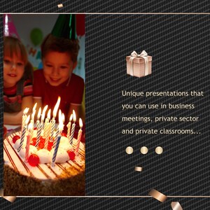 Birthday Party Events Powerpoint Template - Etsy