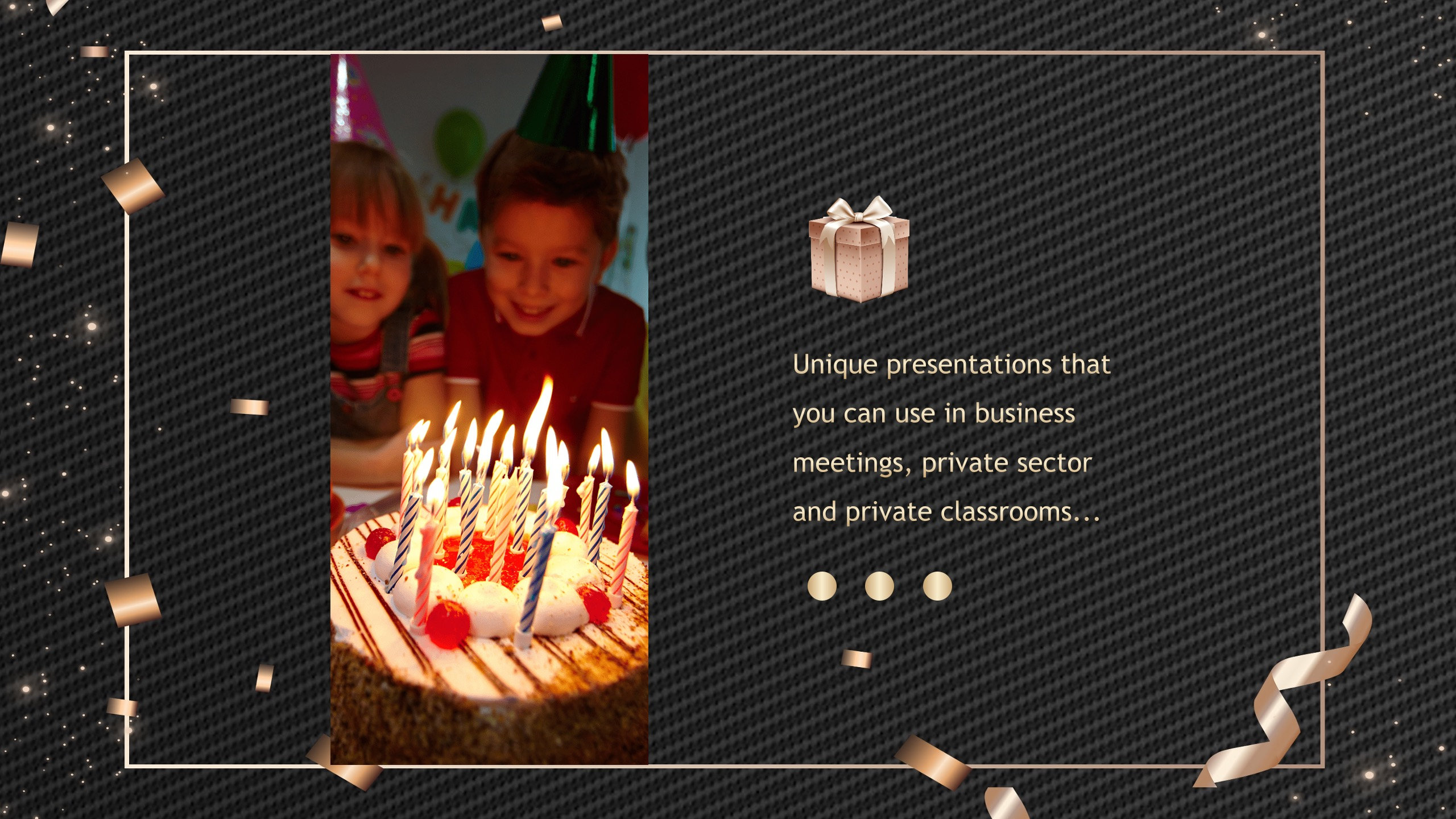 Birthday Party Events Powerpoint Template - Etsy
