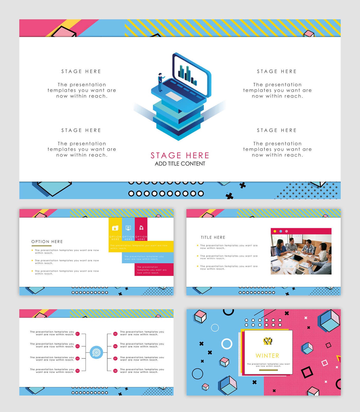 Retro Modern Style Powerpoint Template - Etsy