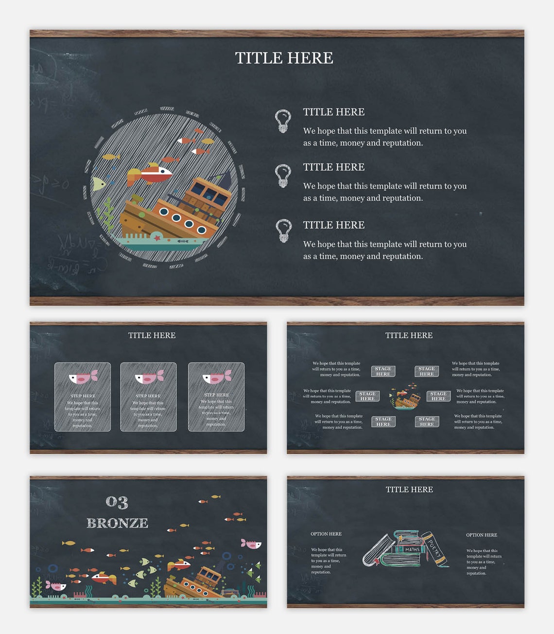 The Fish IDEA Powerpoint Template Google Slides Keynote - Etsy