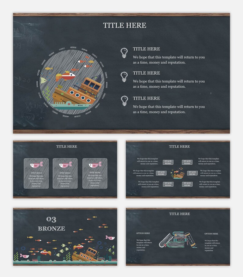 The Fish IDEA Powerpoint Template Google Slides Keynote - Etsy