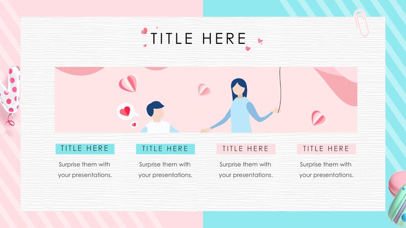 Love Story for Valentine PPT Template - Etsy