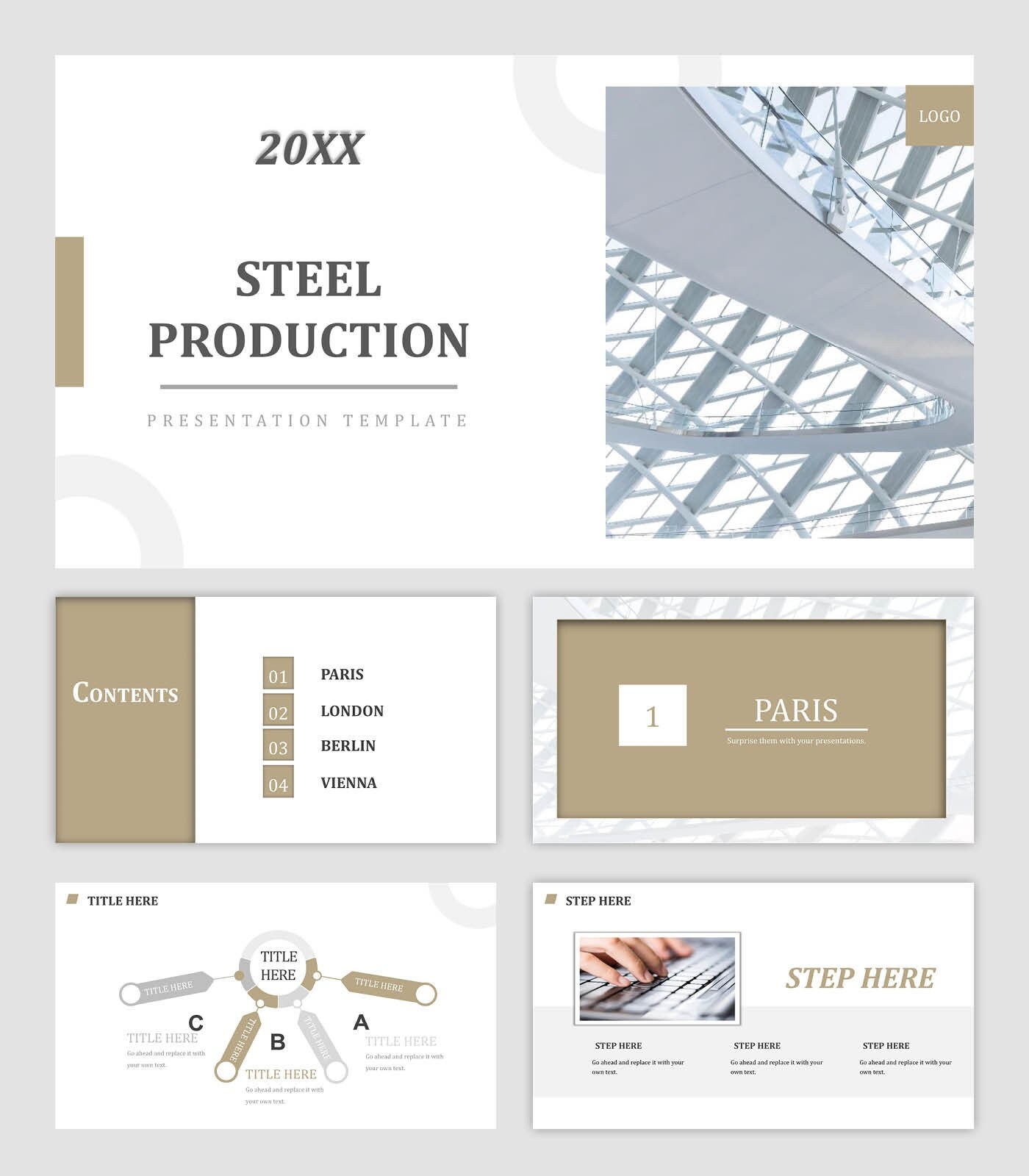 Steel Production PPT Template - Etsy