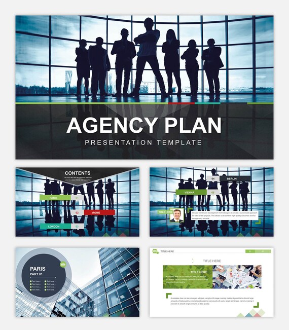 Business Agency Plan Powerpoint Template Google Slides & | Etsy