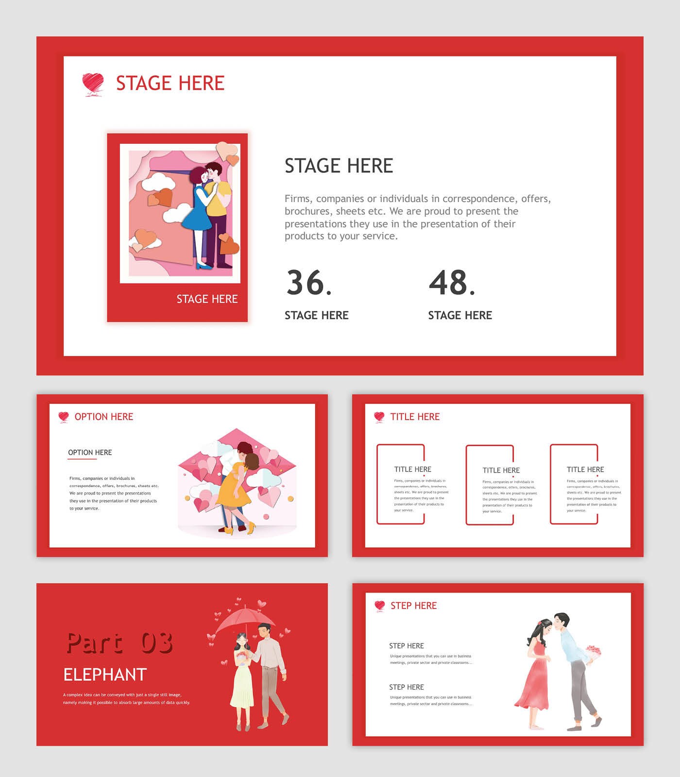 Love Valentine Day Powerpoint Template - Etsy