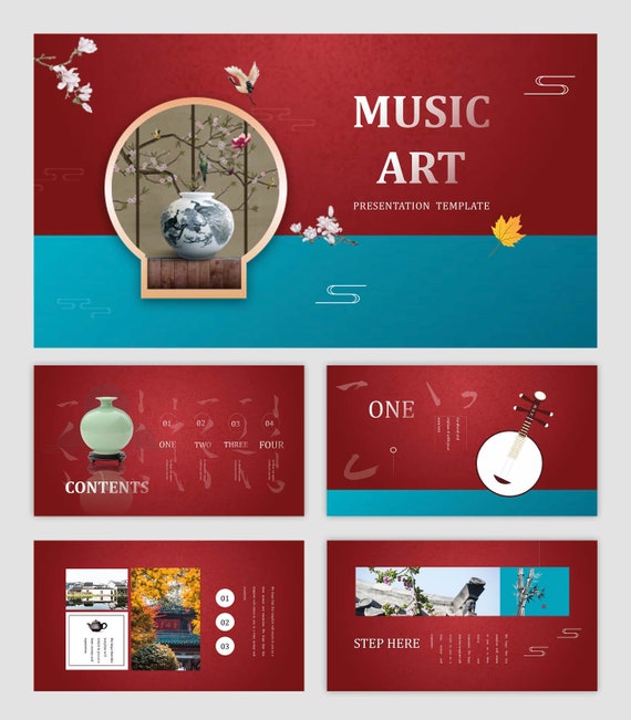 Music Art Studio Powerpoint Template | Etsy