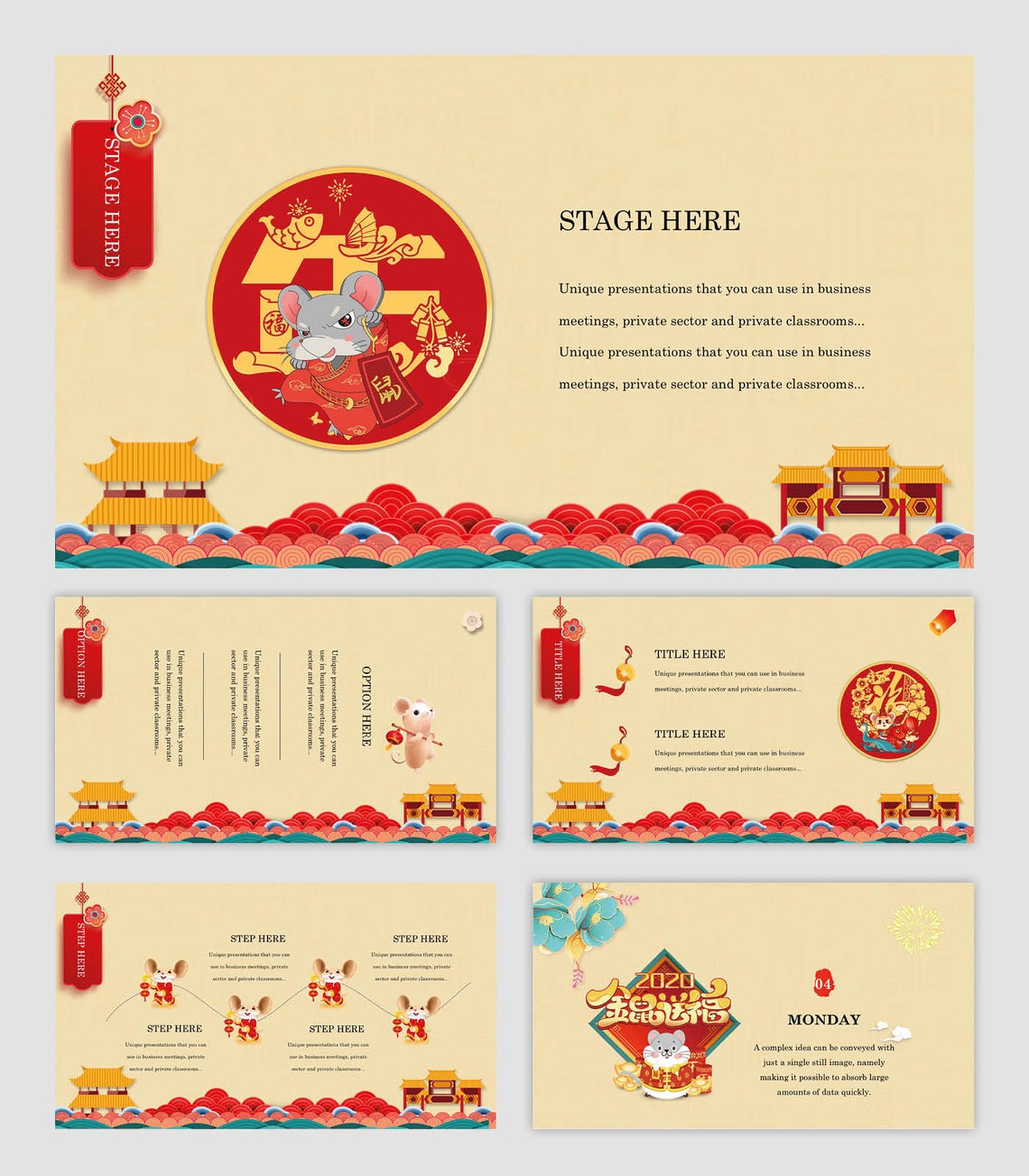 Funny Teddy Bear PPT Template - Etsy