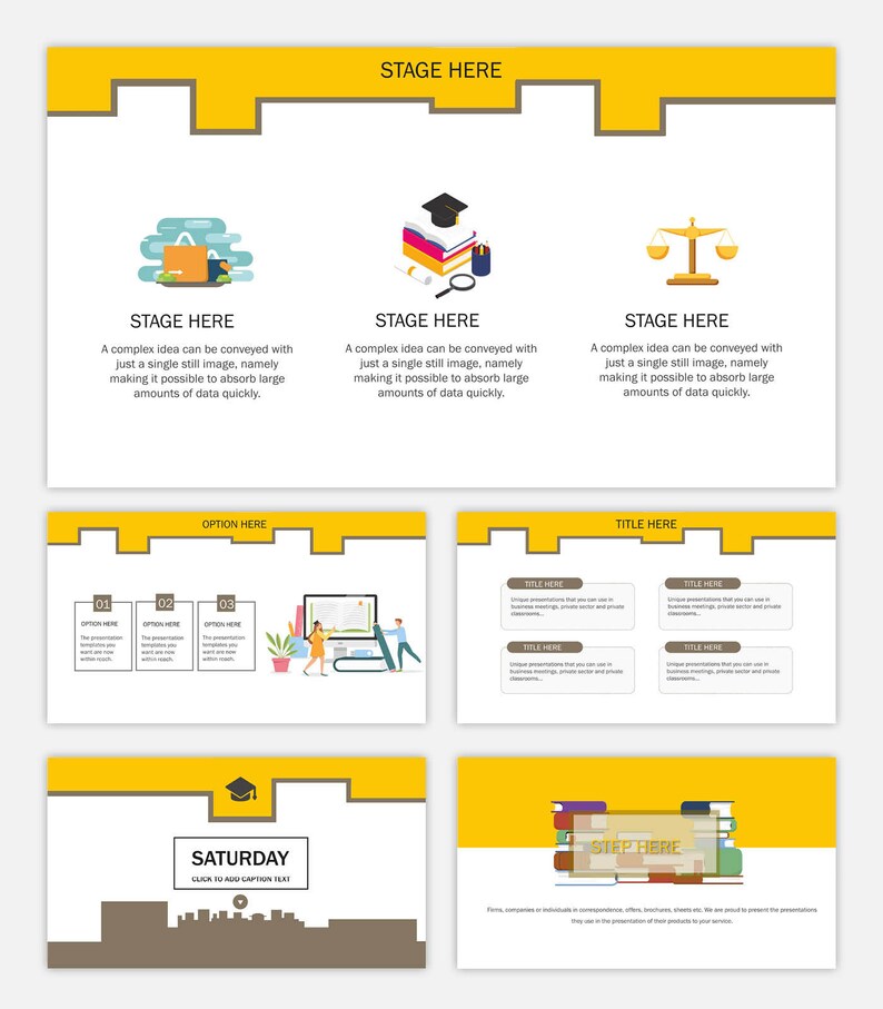 School Courseware Report PPT Template - Etsy