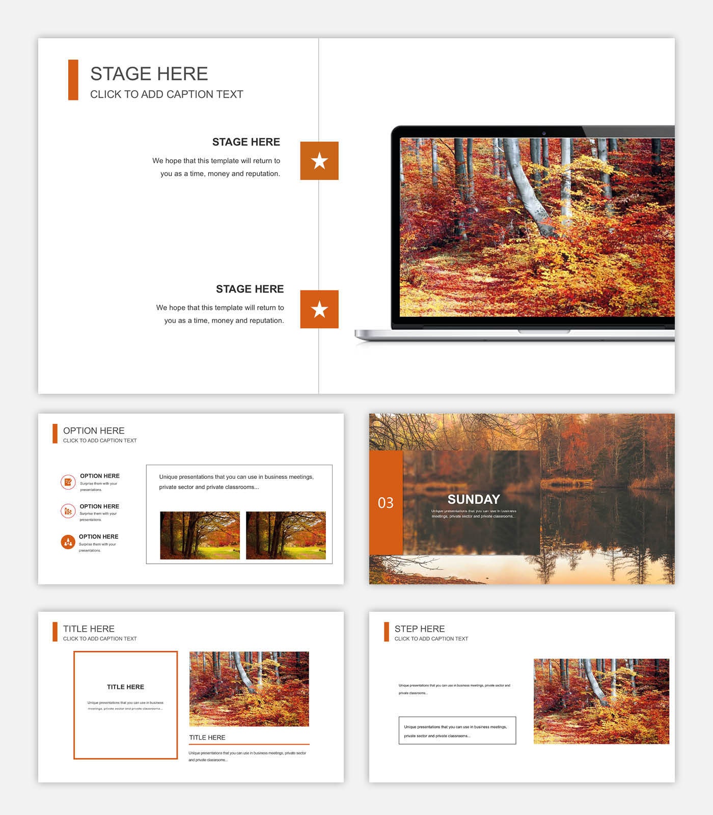 Hello November Autumn PPT Template - Etsy