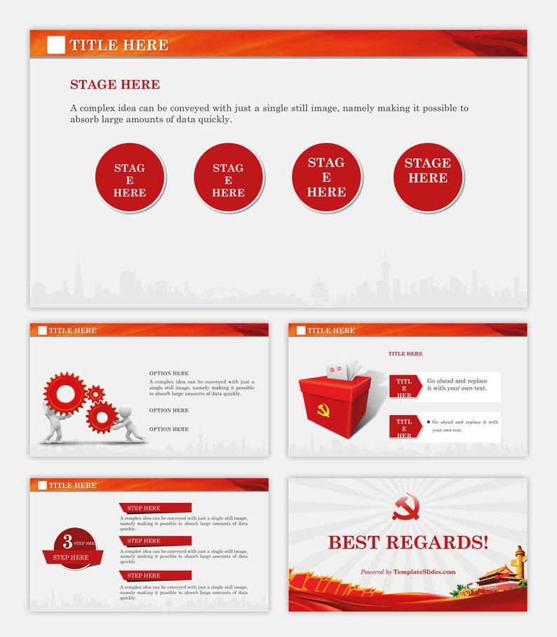Minimal Socialism Polity Powerpoint Template - Etsy