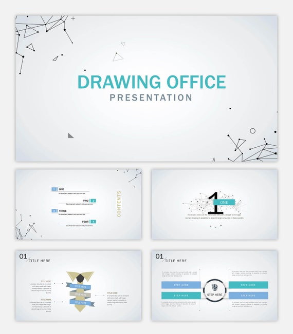 Drawing Office Powerpoint Template | Etsy
