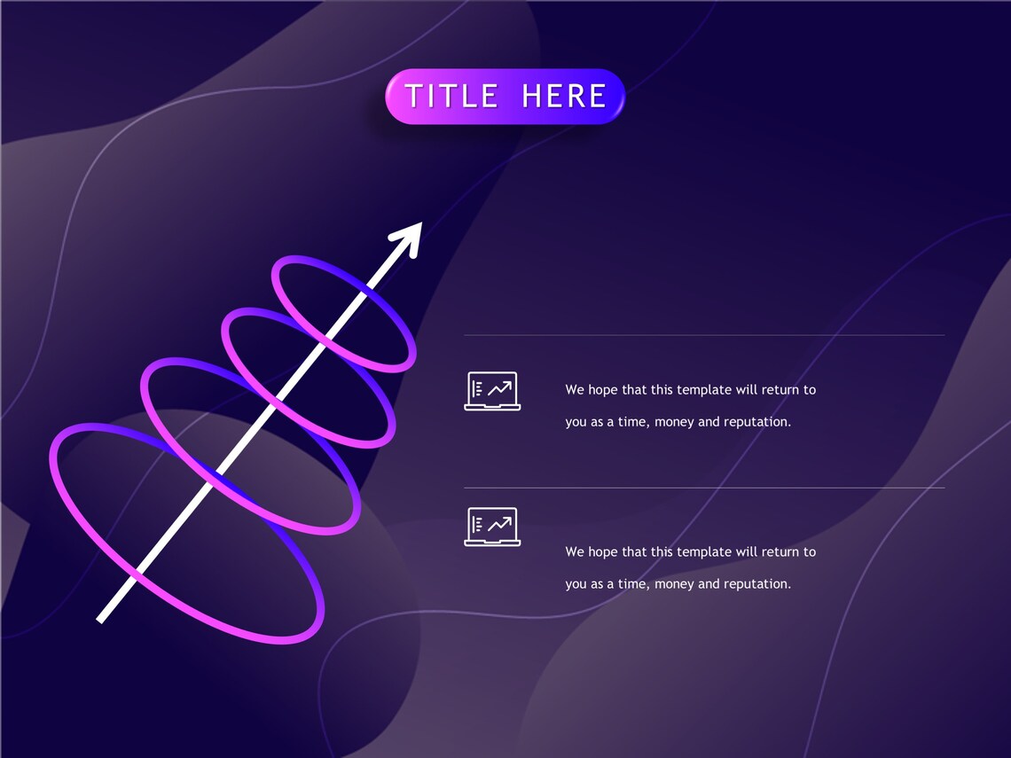 Creative Style Purple Design Powerpoint Template - Etsy