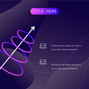 Creative Style Purple Design Powerpoint Template - Etsy