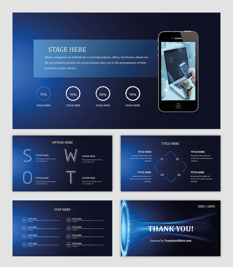 Modern Style Technology Plan Powerpoint Template - Etsy