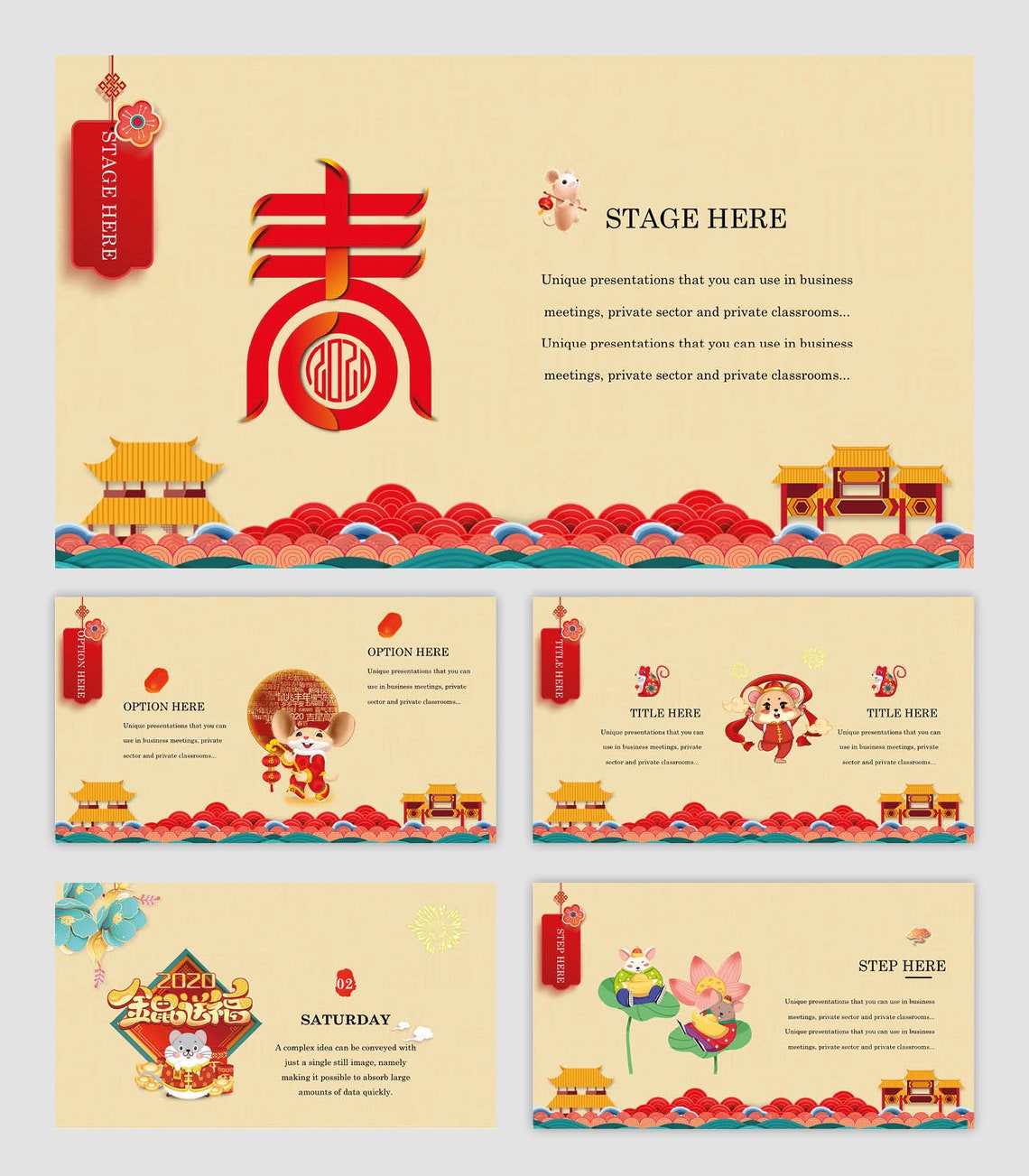 Funny Teddy Bear PPT Template - Etsy