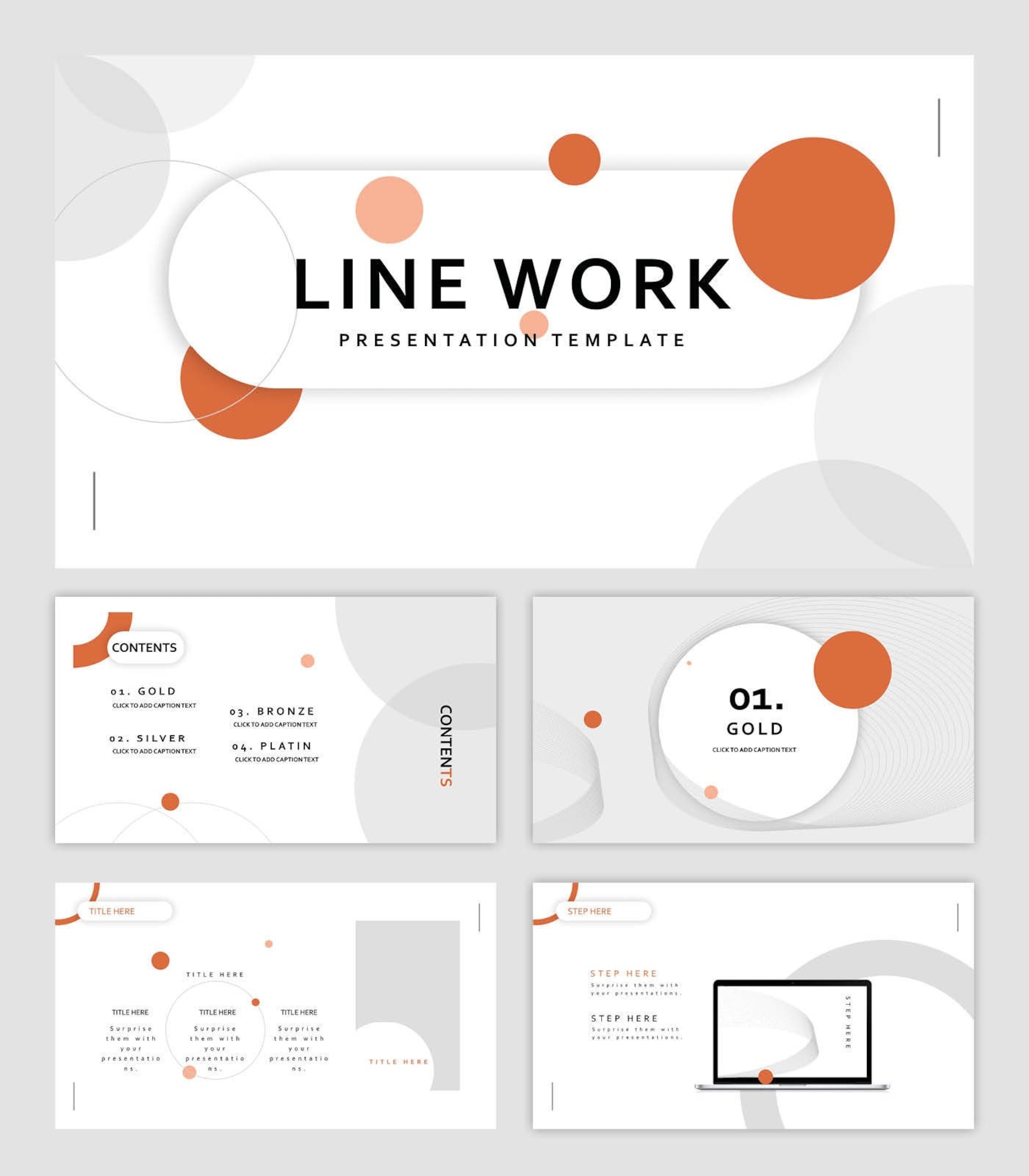 Line Work Summary PPT Template - Etsy