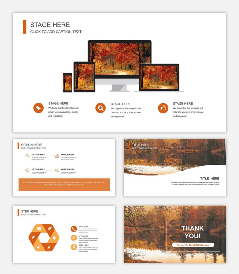 Hello November Autumn PPT Template - Etsy