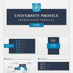University Profile Powerpoint Template | Etsy