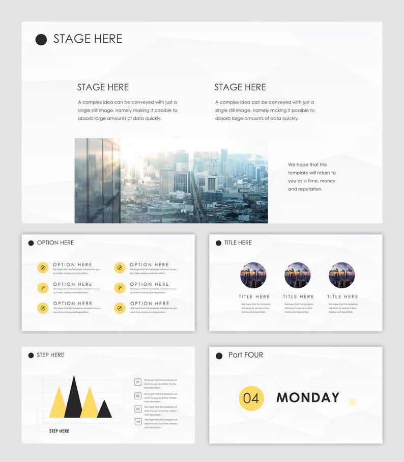 Creative Work Report PPT Template - Etsy