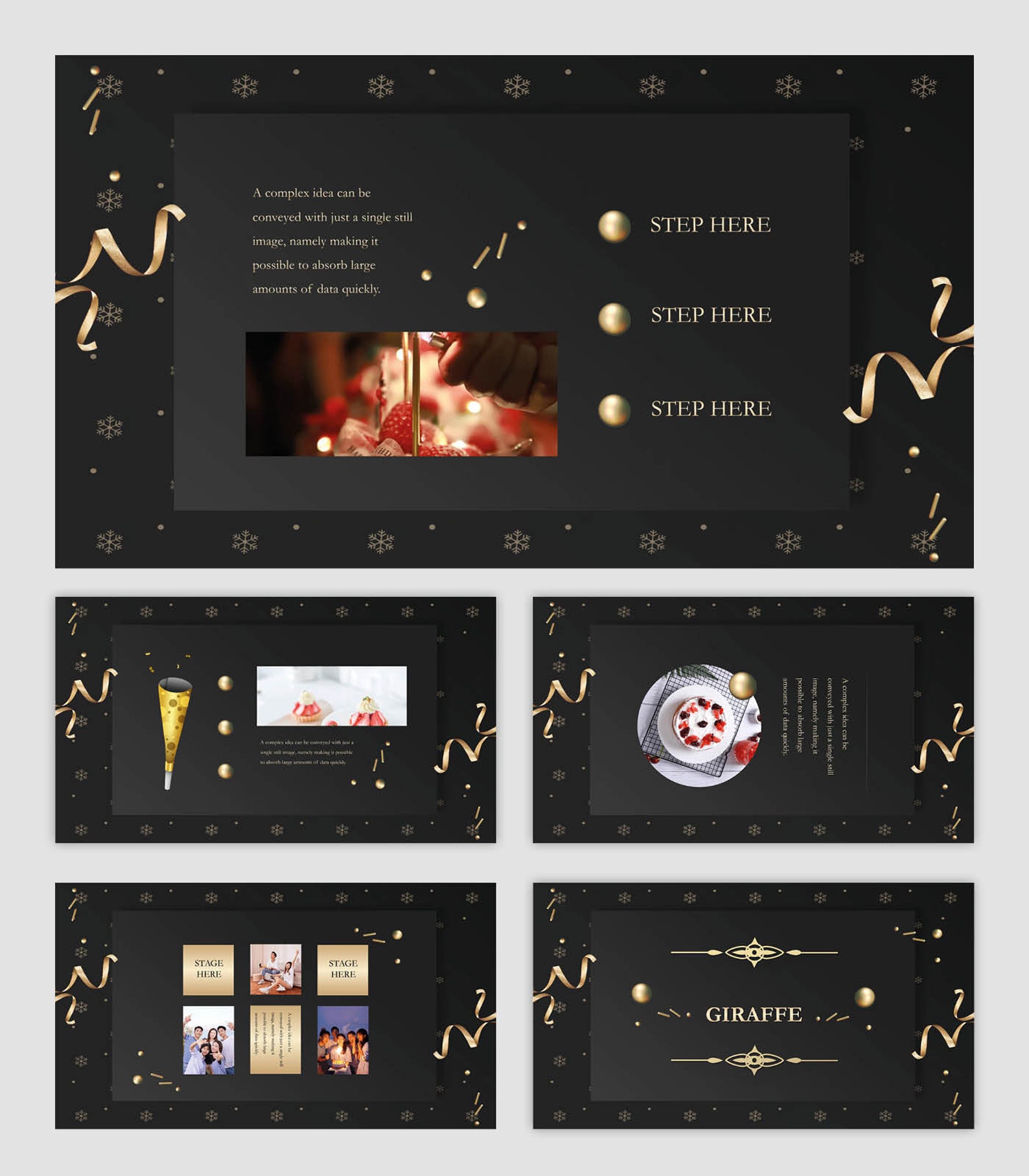 Happy Birthday Party PPT Template - Etsy