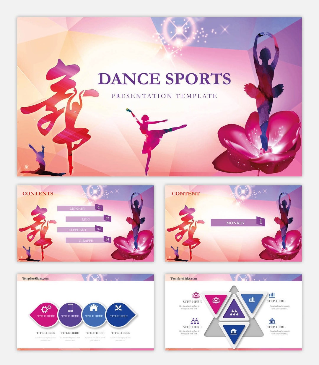 Dance Sports Powerpoint Template - Etsy