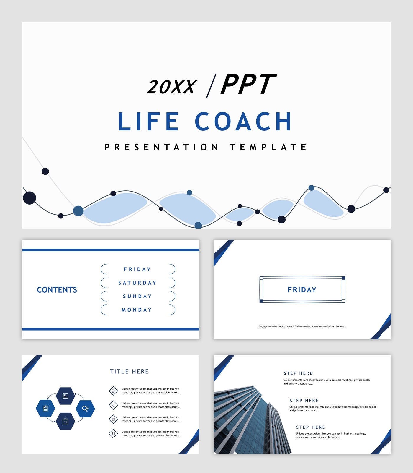 Plantilla de Powerpoint de Minimal Life Coach - Etsy México