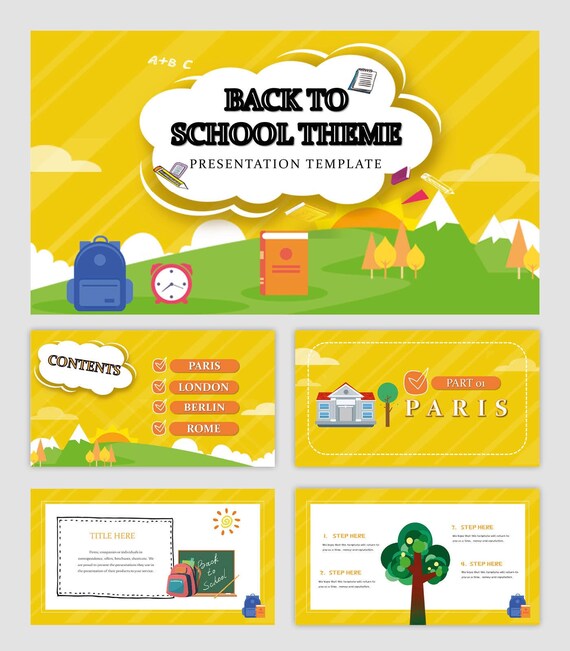 Plantilla De Powerpoint De Regreso A La Escuela