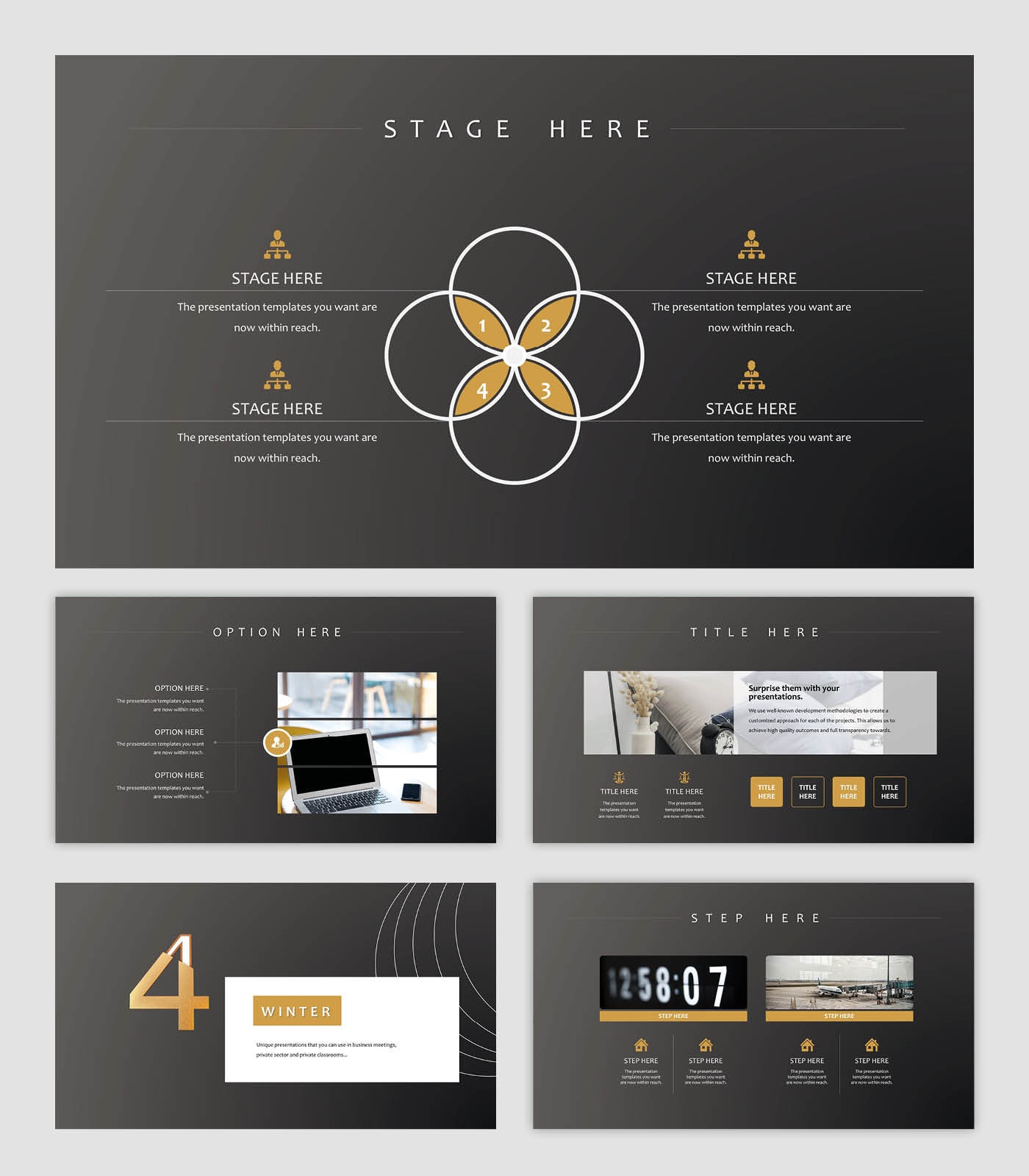 Minimal Business Report PPT Template - Etsy