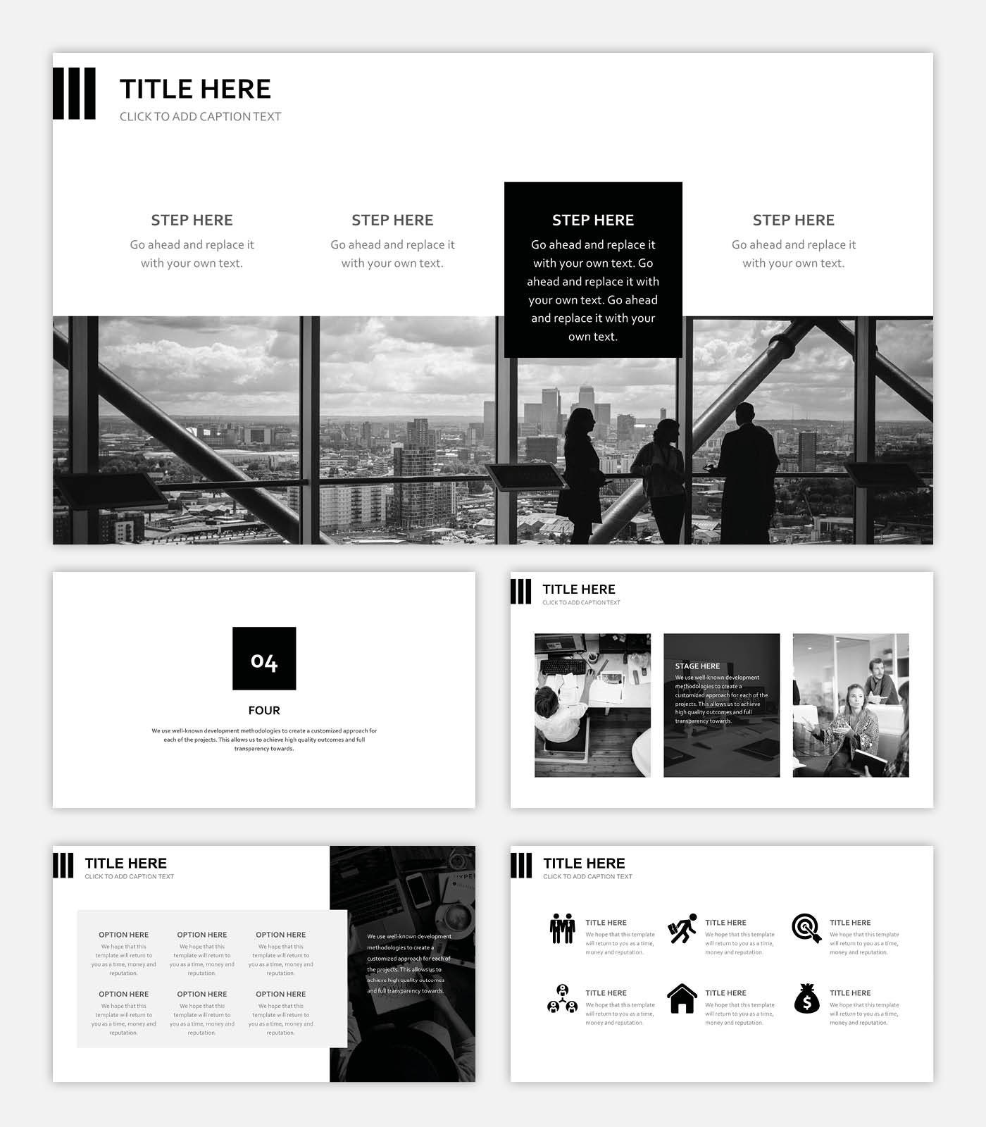 White Powerpoint Slides Simple Corporate. Free PPT & Google Slides