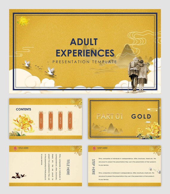 Adult Experiences Powerpoint Template - Etsy