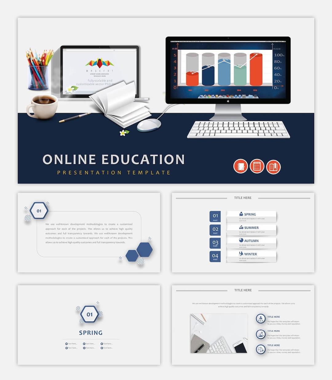 Online Education Powerpoint Template, Educational Google Slides ...