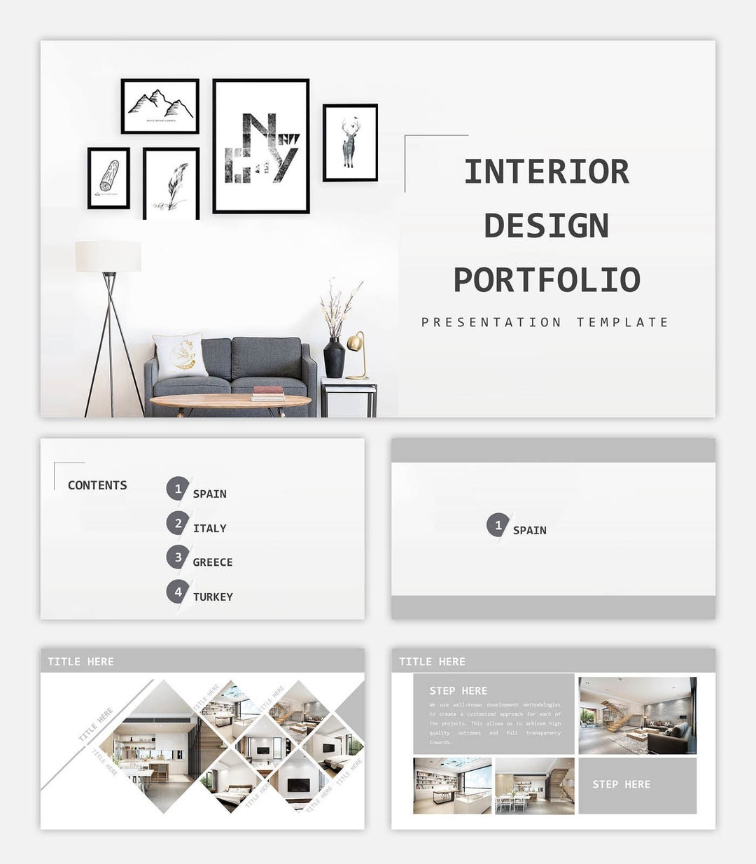 Interior Architecture Design Portfolio Presentation Template, Google ...