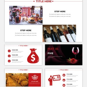 Wine Culture Drinks Powerpoint Template - Etsy