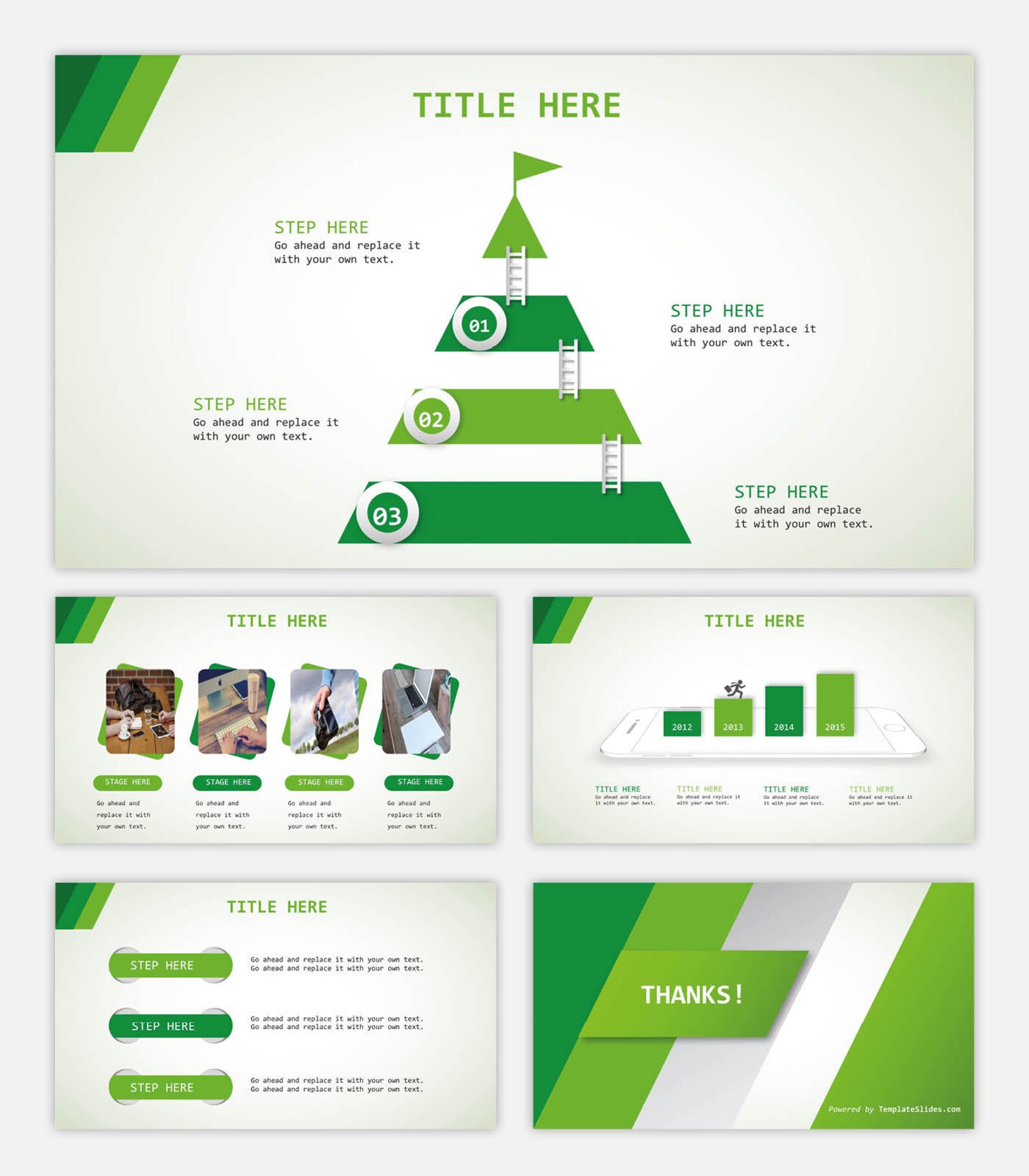 Green Technology Powerpoint Template Google Slides & Keynote - Etsy