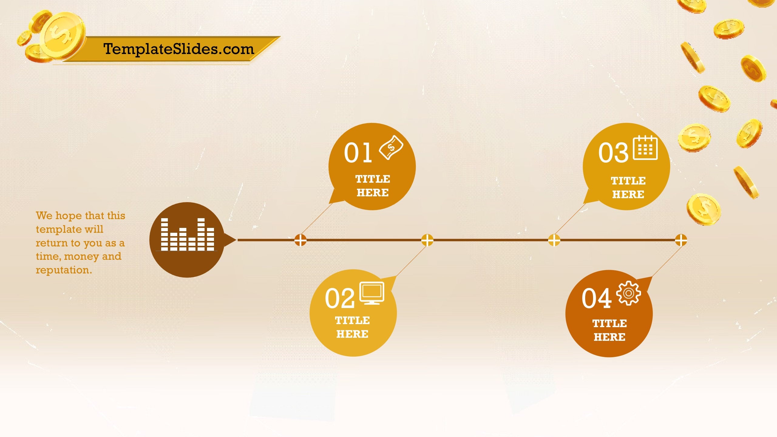 Gold Dollar Money Powerpoint Template - Etsy