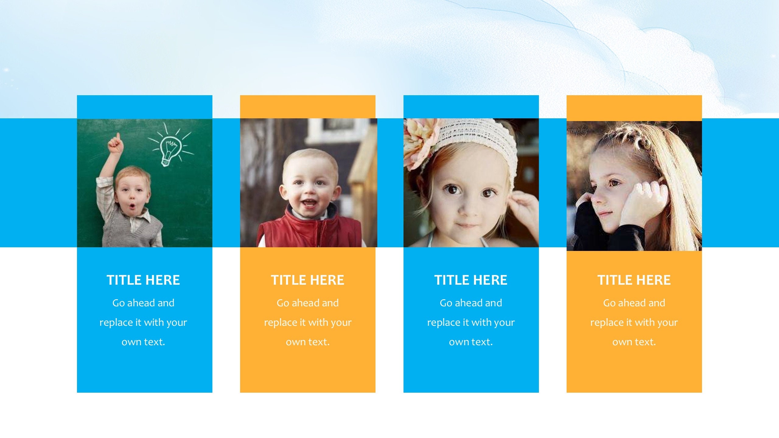 Happy Kids Powerpoint Template - Etsy