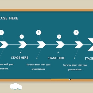 Cartoon School Board Powerpoint Template - Etsy
