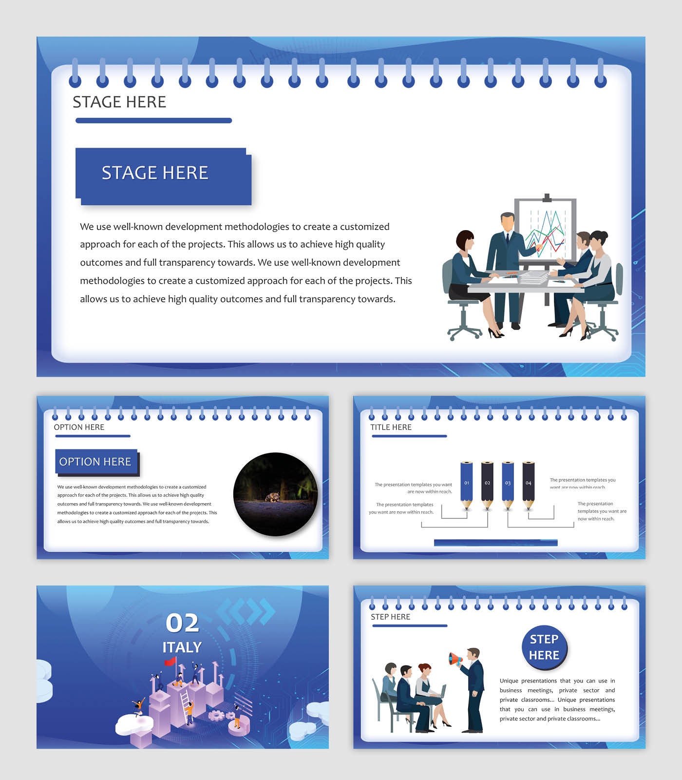 3D Work Group Plan for Business Powerpoint Template - Etsy
