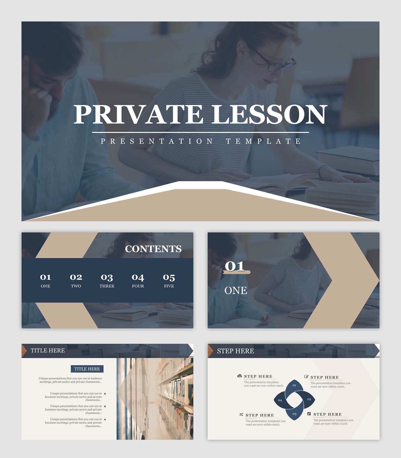 Minimal Private Lesson School Powerpoint Template - Etsy