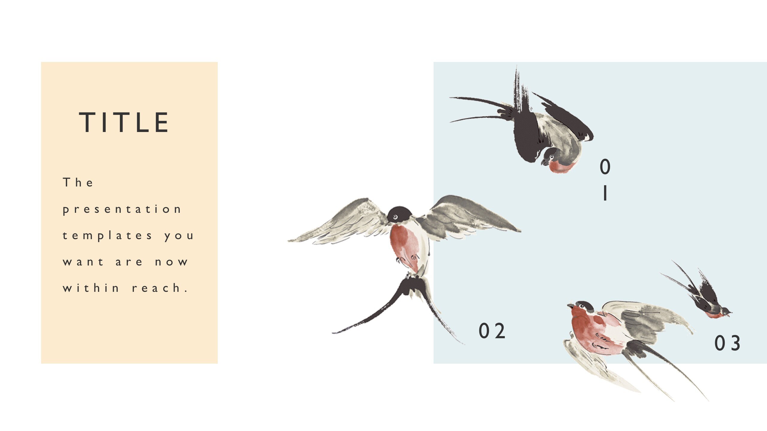 Minimal Birds Powerpoint Template - Etsy