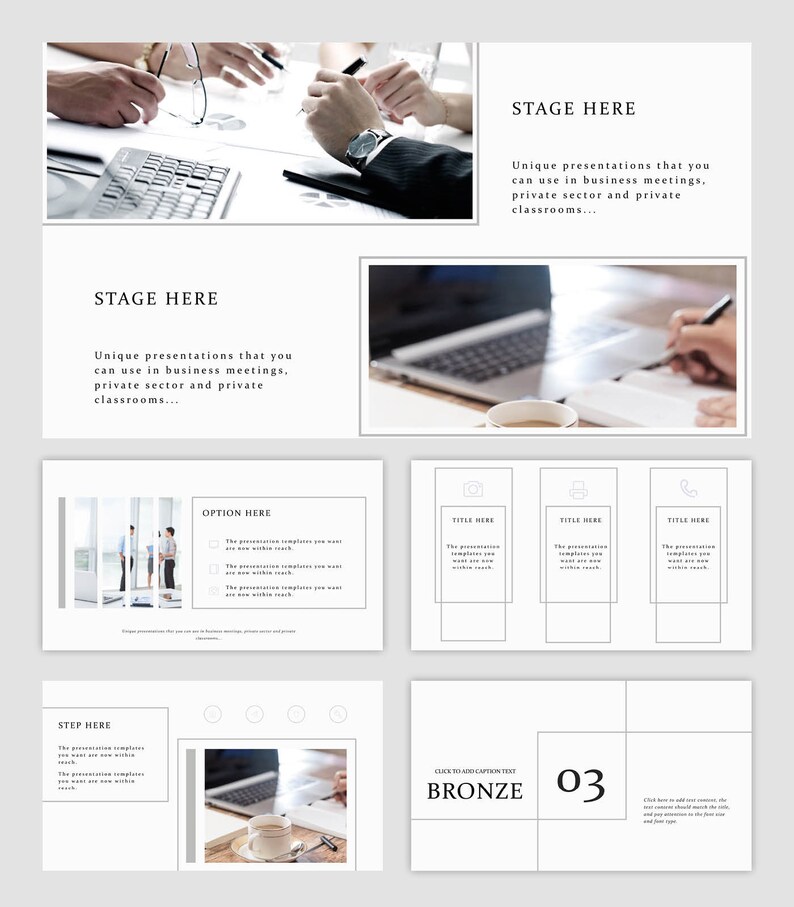Minimal Simple Style Powerpoint Template - Etsy