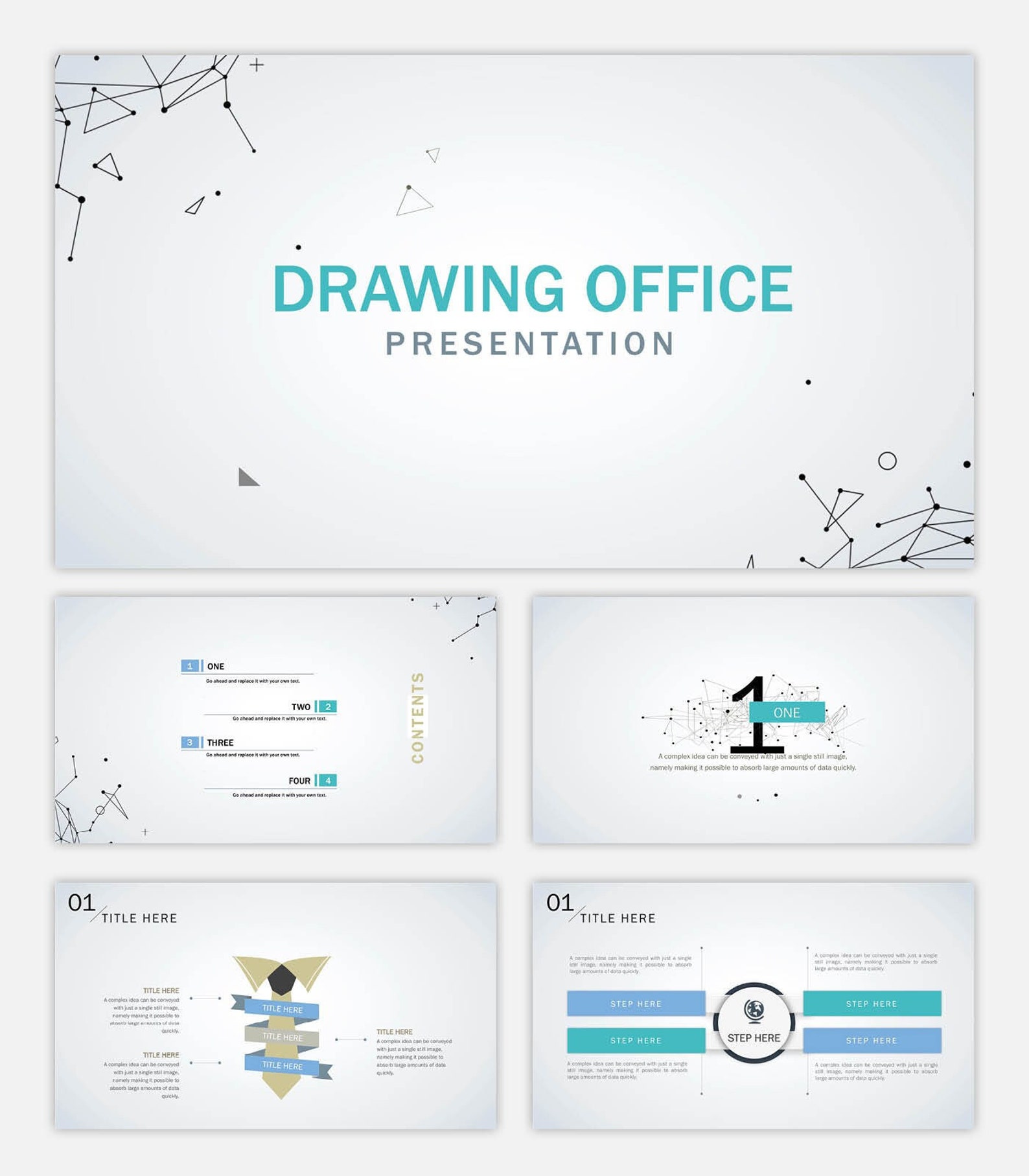 Drawing Office Powerpoint Template - Etsy