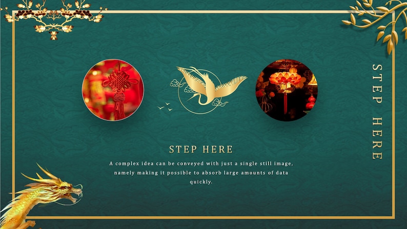 Creative Dragon Art PPT Template - Etsy