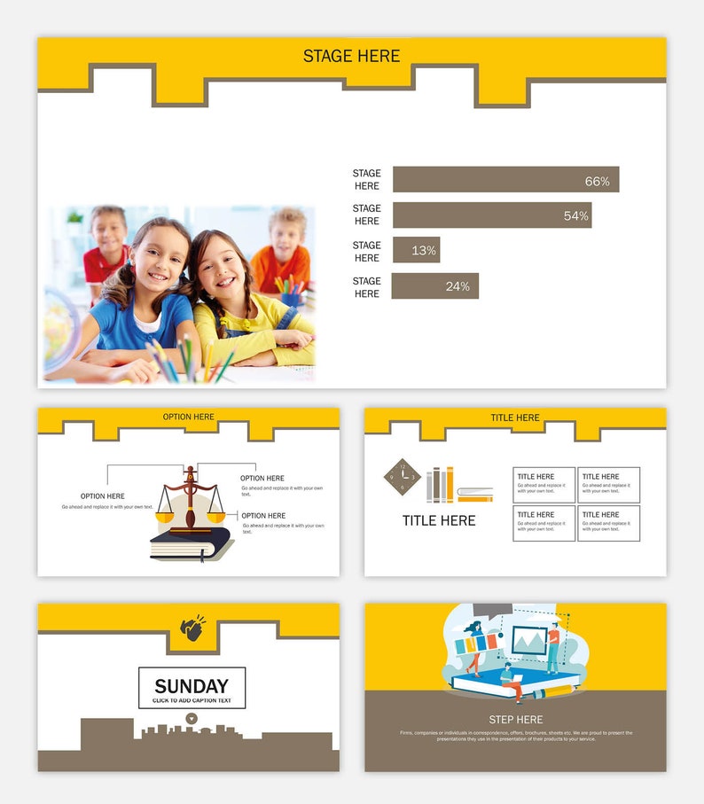 School Courseware Report PPT Template - Etsy