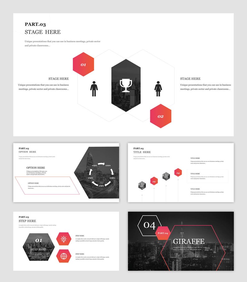 Minimal Company Introduction PPT Template - Etsy