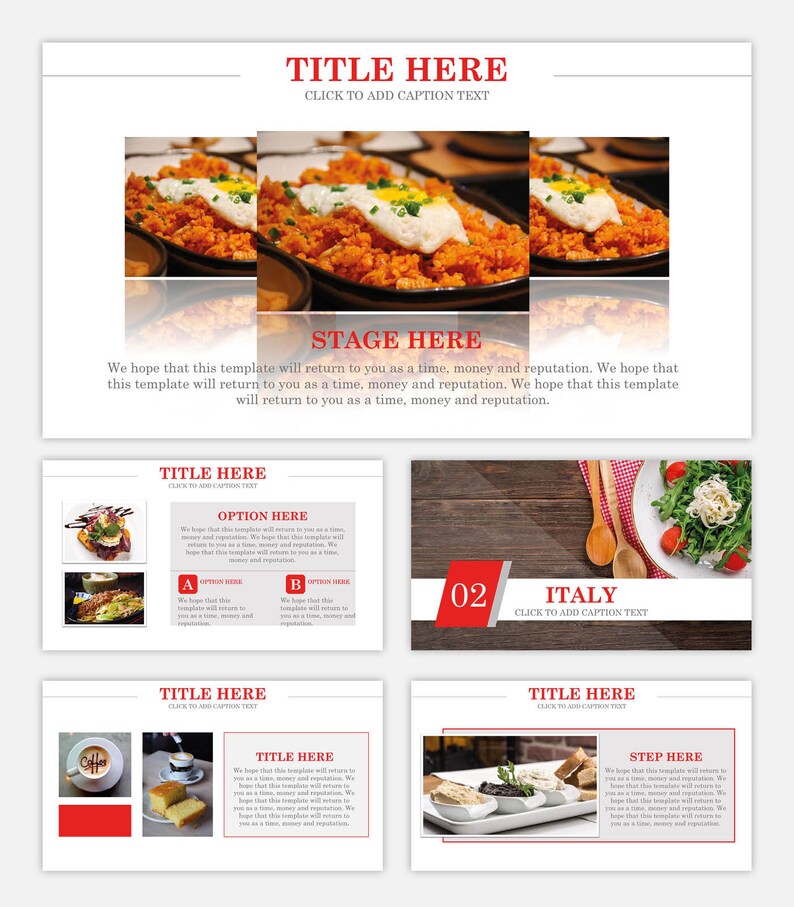 Dinner Menu Presentation Powerpoint Template, Google Slides, Keynote ...