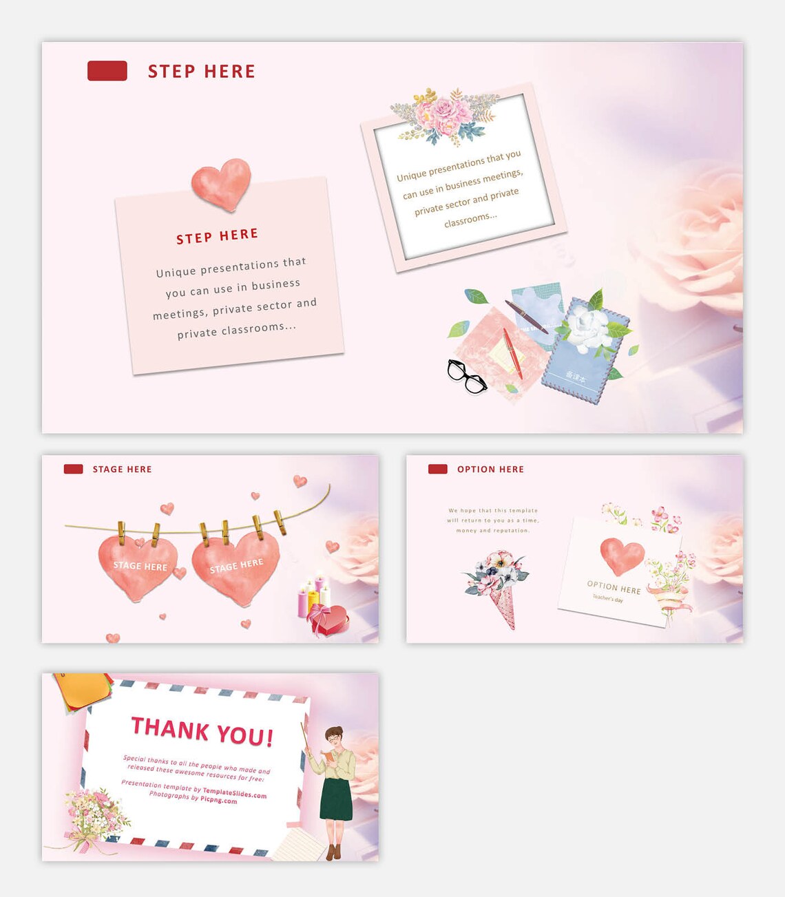 Happy Teachers Day Powerpoint Template - Etsy